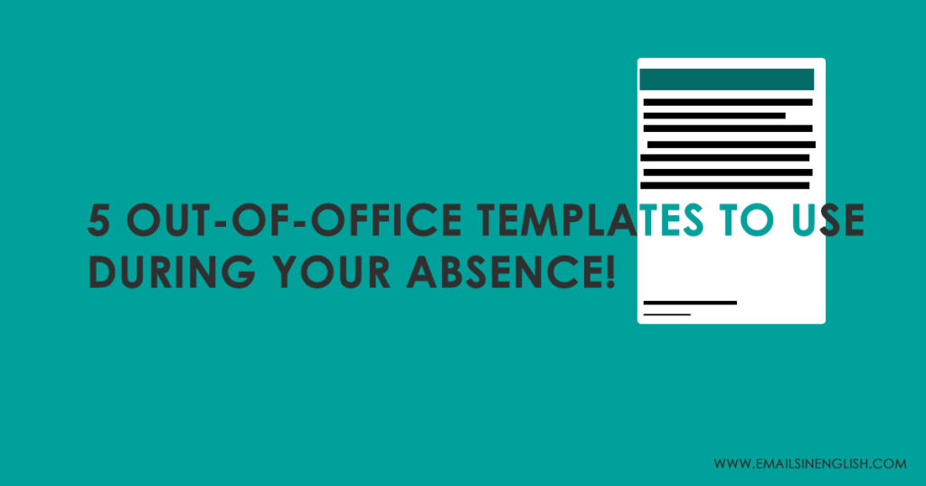 Five Sample Out of Office Message - 5 Out of Office Message Examples ...