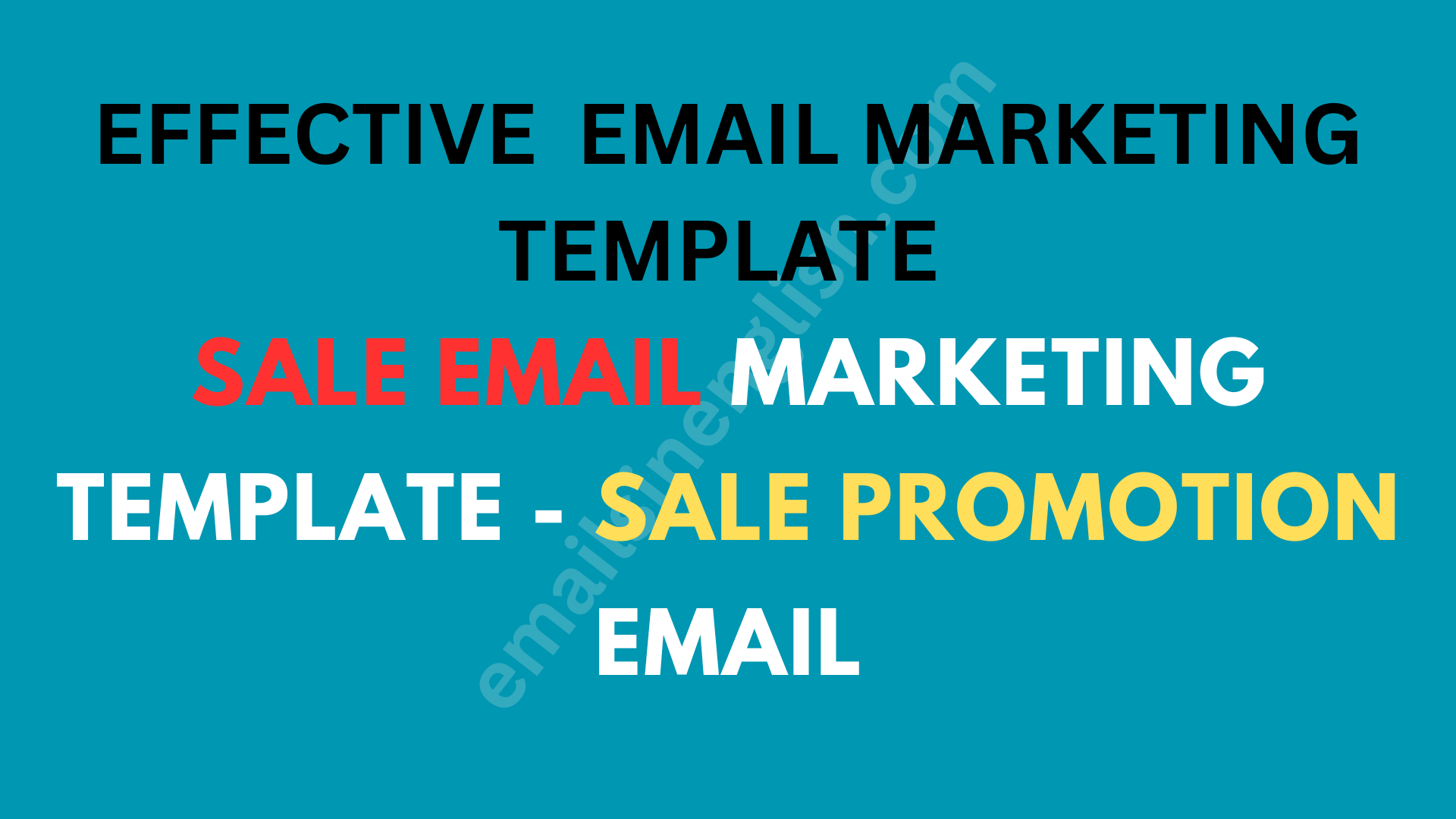 Sale Email Marketing Template - Sale Promotion Email - Email Marketing ...